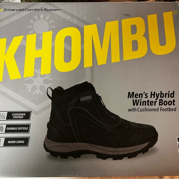 Khombu | Shoes | Khombu Mens Mason Black Cushioned Footbed Hybrid ...